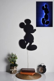 Nástěnná dekorace s led osvětlením Mickey Mouse modrá