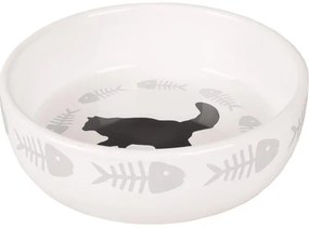 Miska cat keramika sigle white 375ml Flamingo