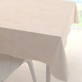 Biante Teflonový čtvercový ubrus TF-099 Zlaté květované ornamenty na béžovém 70x70 cm