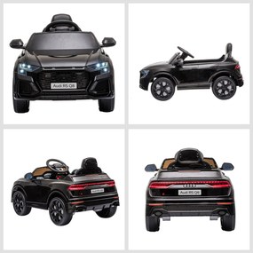HOMCOM Dětské Elektrické Auto +3 roky Licencované Audi RS Q8 se 6V Baterií, 2 Motory, Dálkovým Ovládáním, Hudbou, MP3, Klaksonem a Světly, Maximální …