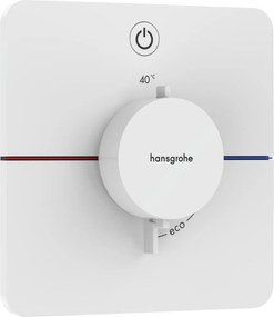 Hansgrohe ShowerSelect Comfort Q, termostat pod omítku pro 1 spotřebič, bílá matná, HAN-15581700