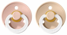 Bibs dudlíky kaučuk 2 ks 18 měsíců+ Colour Blush-vanilla-noční