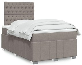 Box spring postel s matrací taupe 120x190 cm textil 3291618