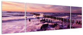 Obraz moře a kamenů (170x50 cm)