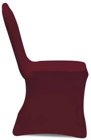 Potahy na židle strečové vínové 6 ks - Default Title