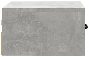 Nástěnné noční stolky 2 ks betonově šedé 35 x 35 x 20 cm - Default Title