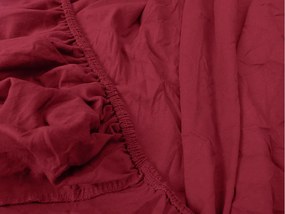 Jersey prostěradlo do dětské postýlky vínové 70 x 140 cm