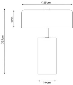 Lucide 34540/03/31 - Stolní lampa MIRASOL 3xG9/7W/230V bílá/zlatá