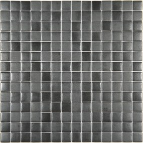 Hisbalit Skleněná mozaika šedá; stříbrná Mozaika 723 2,5x2,5 (33,3x33,3) cm - 25723MH