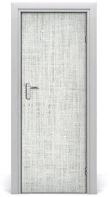 Samolepící fototapeta na dveře Lněné bílé plátno 85x205 cm