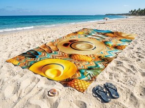 Rychleschnoucí XXL plážová osuška VACALIO barevná 150 x 210 cm, 100% mikrovlákno