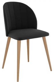 Moderní čalouněná židle ST100, Barva: černá, Potah: Magic Velvet 2219