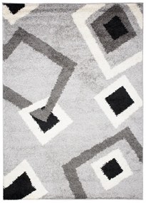 Kusový koberec shaggy Pruba šedý 160x220cm