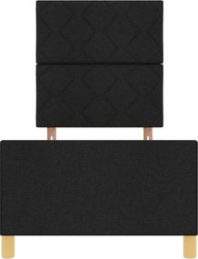 Rám postele s čelo Černá 80 x 200 cm textil 3344762