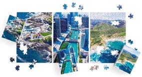 Galison Puzzle Letecké záběry USA 3×120 dílků