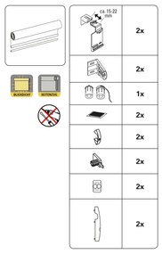 Roleta Easy Fix Termo 100x150cm, přírodní