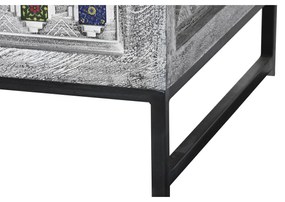 DKD Home Decor Konferenční stolek, Kov, mangové dřevo 116 x 60 x 51 cm