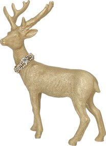 Figurka Deer Gold 18x8x23 cm