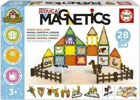 EDUCA Magnetická stavebnice Magnetics EKO Farma / Stavebnice / 28 dílk