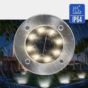 Bluegarden Toolight, LED solární lampa 4,5cm 1ks P60048, stříbrná, OGR-05685