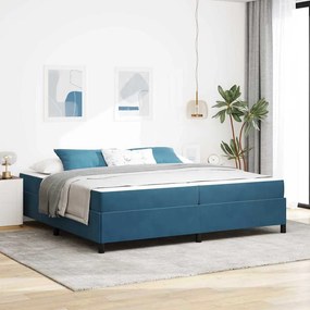 Rám postele Tmavě modrá 200 x 200 cm textil 3399088
