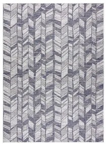 koberec SISAL SION Rybí kost 22180 ploché tkaní ecru / modrý / r velikost 180x270 cm | krásné koberce cz