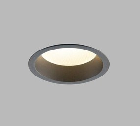 Stmívatelné zápustné LED svítidlo ZETA - černá, 3000 K, 10 W, 1000 lm, 103 mm, 90 mm, 56,5 mm, DALI