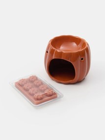 Sinsay - Aromalampa ve tvaru dýně s voskem Spiced Orange - oranžová