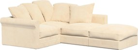 Potah rohového dílu Grönlid barva ekr látka lesklé, sametová