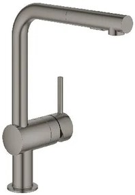 Grohe Minta - Dřezová baterie s výsuvnou sprškou, kartáčovaný Hard Graphite 30274AL0