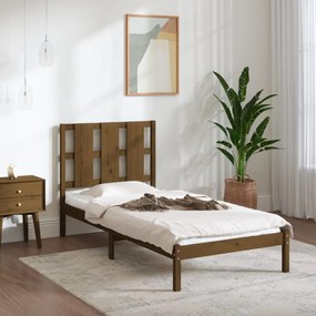 vidaXL Rám postele masivní dřevo 75 x 190 cm Small Single [3105564] Barva: Černá