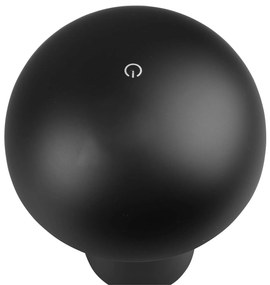 LED stolní lampa Lennon IP44 baterie dim černá
