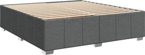 Box spring postel s matrací tmavě šedá 180x200 cm textil 3285492