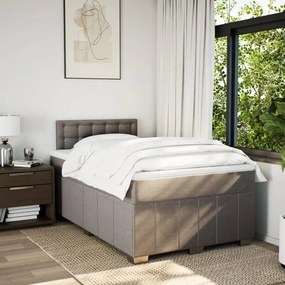 Box spring postel s matrací taupe 120x190 cm textil 3287025