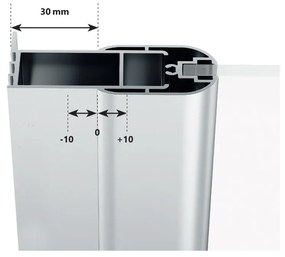 Ravak Chrome CSKK4-90 3Q170U00Z1 sprchový kout 90 cm