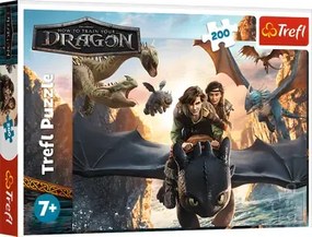 TREFL Puzzle Jak vycvičit draka: Bezzubka a přátelé / 200 dílků / 48 x