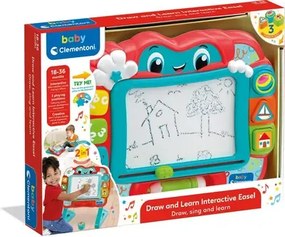 CLEMENTONI BABY Interaktivní magnetická tabule / 2 v 1 / 3 polohy hran