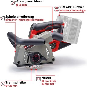 Einhell akumulátorová vrtačka do zdi TP-MA 36/30 Li BL - Solo vč. Úložná taška Power X-Change