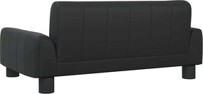 Pelíšek pro psy černý 70 x 45 x 30 cm umělá kůže 171863