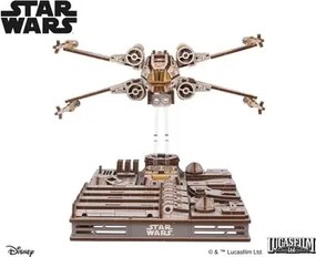 Ugears 3D dřevěná mechanická skládačka Star Wars Luke Skywalker X-Wing