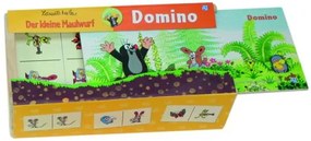 Detoa Domino Krtek dřevo společenská hra 28 dílků v dřevěné krabičce