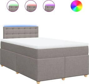 Box spring postel s matrací taupe 120x200 cm textil 3288965