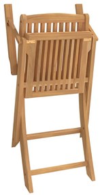 Skládací zahradní židle 4 ks 57,5 x 54,5 x 90 cm masivní akácie - Default Title