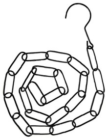 Černý závěsný řetěz - 100 cm
