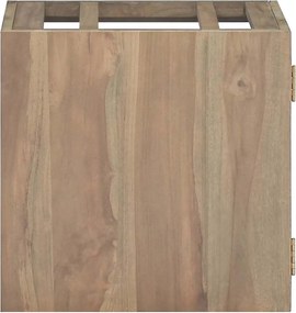 Nástěnná koupelnová skříňka 46 x 25,5 x 40 cm masivní teak 338252