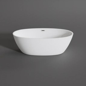 OVAL volně stojící vana, bílá 155x80x58 cm