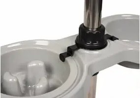 Flamingo SUVI šedá 600ml a 800ml / Stojan + 2 misky pro psa