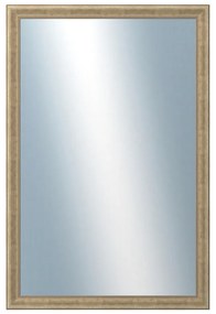 DANTIK - Zarámované zrcadlo - rozměr s rámem cca 80x120 cm z lišty KŘÍDLO malé zlaté patina (2774)