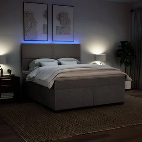Box spring postel s matrací taupe 180x200 cm textil 3292864