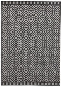 Mujkoberec Original Kusový koberec Mujkoberec Original Mia 103520 Black Creme – na ven i na doma - 200x290 cm